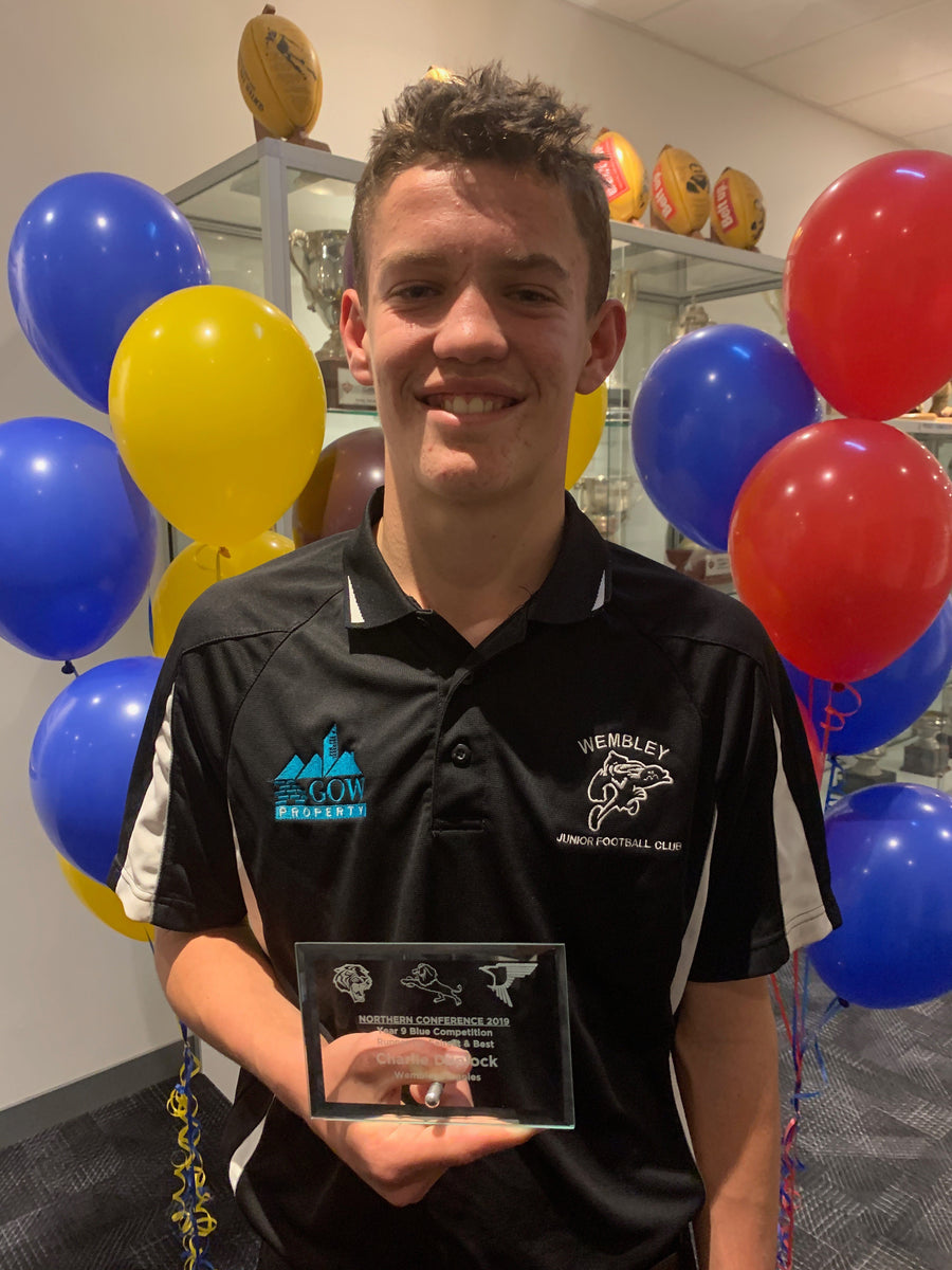 Charlie Duplock runner up F&B yr 9 – Wembley Junior Football Club (Inc.)